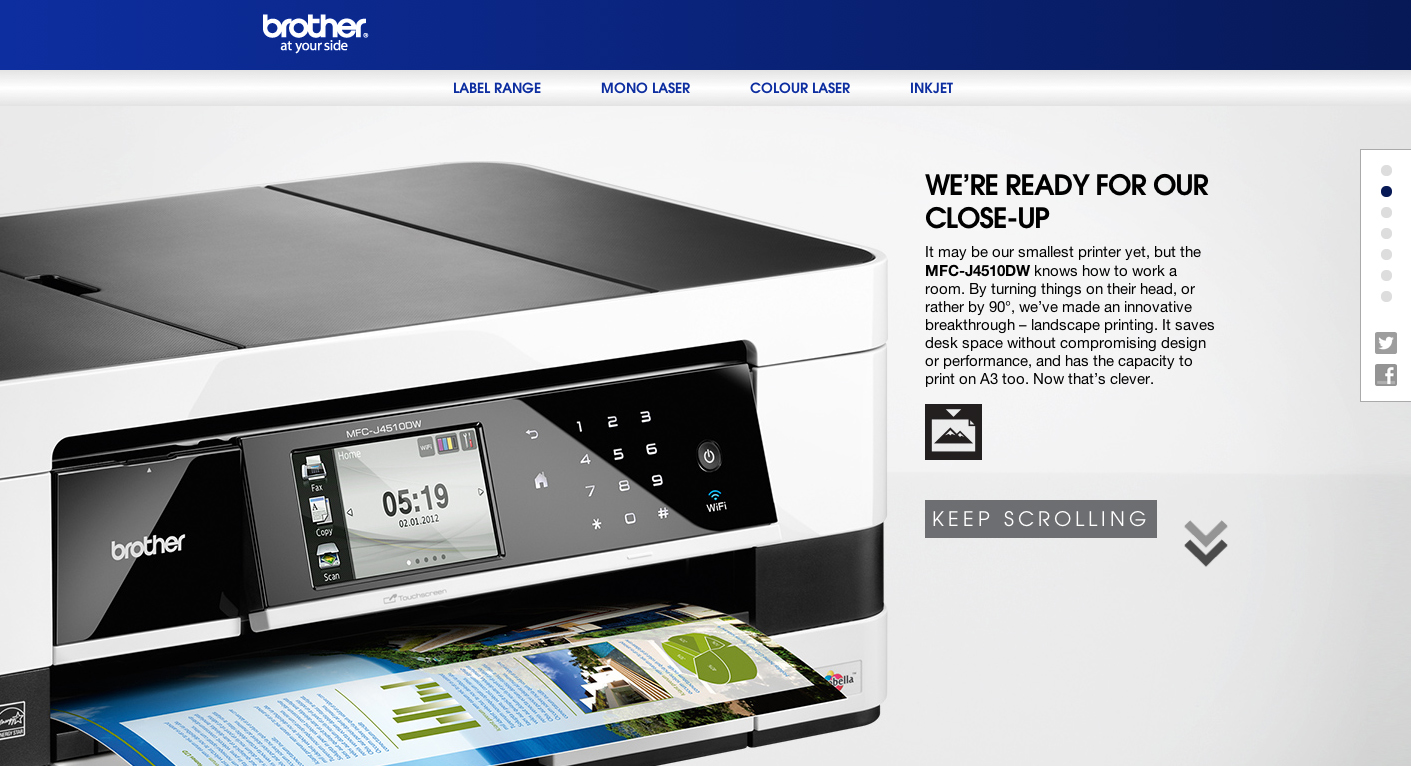 Brother Campaign Microsite – Dawn Jenner